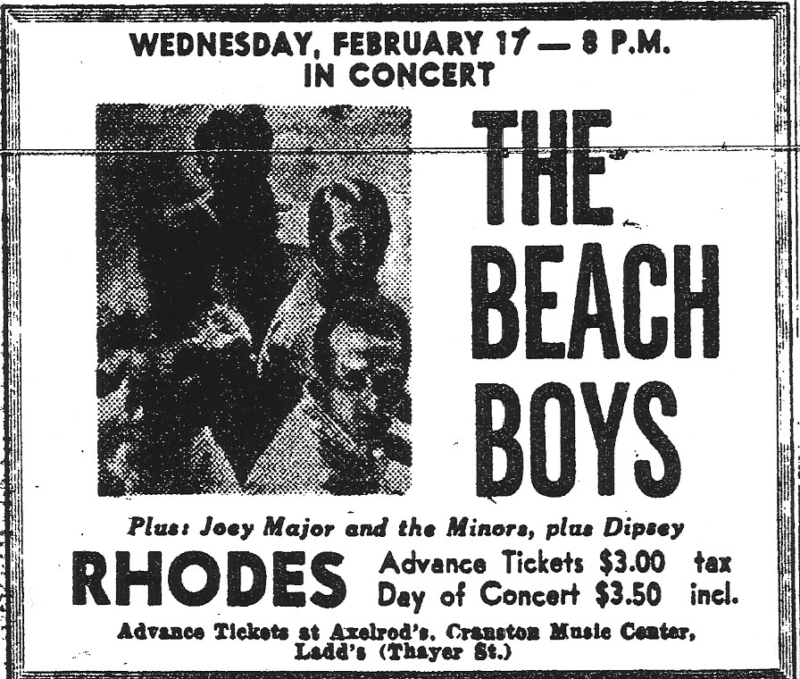 1965 - Beach Boys Gigs