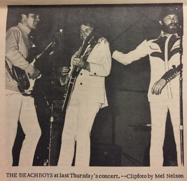 1968 - Beach Boys Gigs