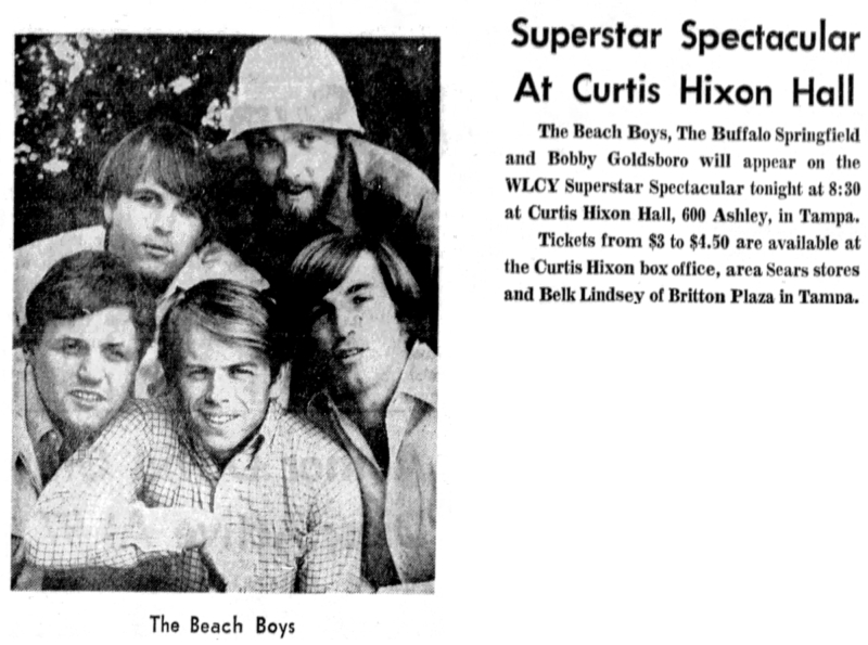 1968 - Beach Boys Gigs