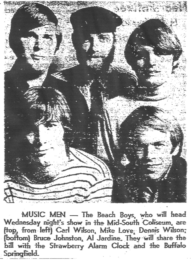 1968 - Beach Boys Gigs
