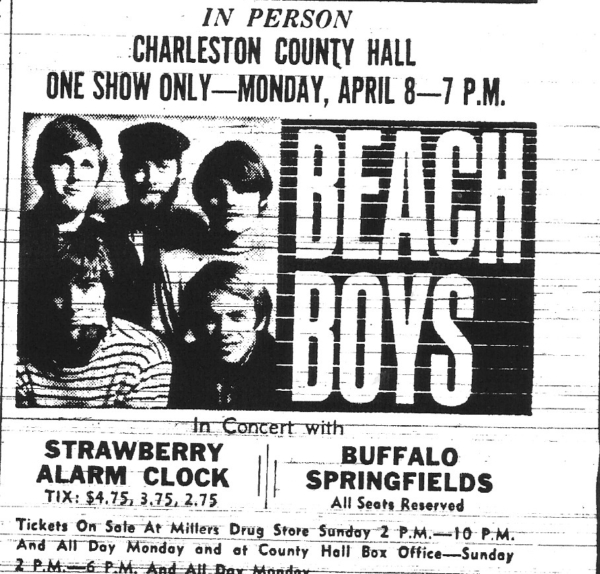 1968 - Beach Boys Gigs